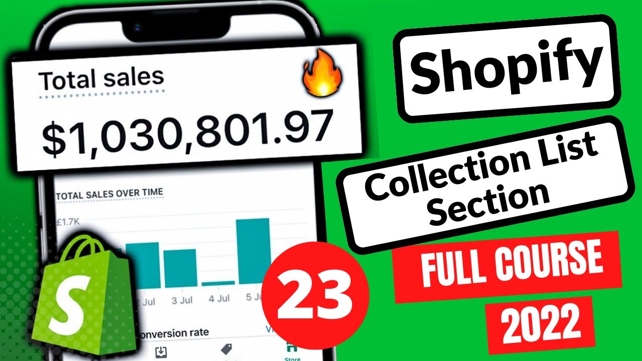 How to add collection list section on shopify store 2022 - YouTube