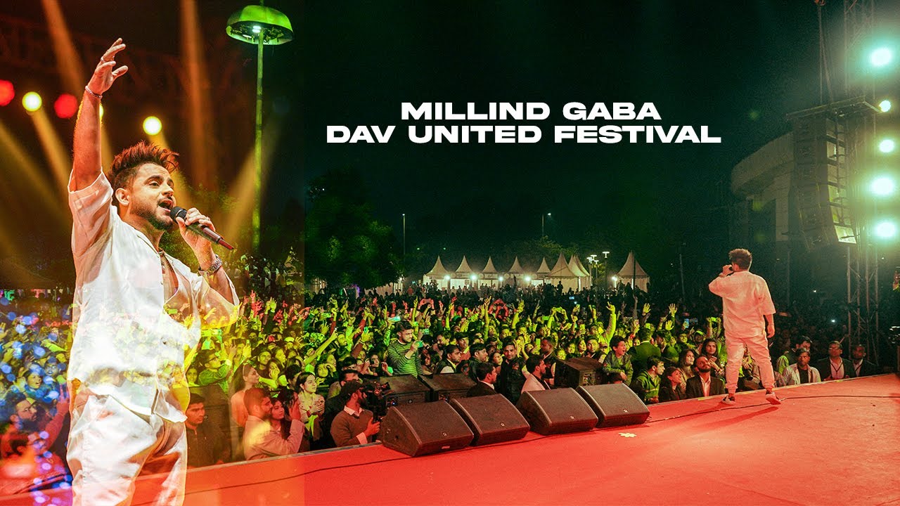 MILLIND GABA PERFORMING LIVE I DAV UNITED FESTIVAL I AMAZING CROWD ...