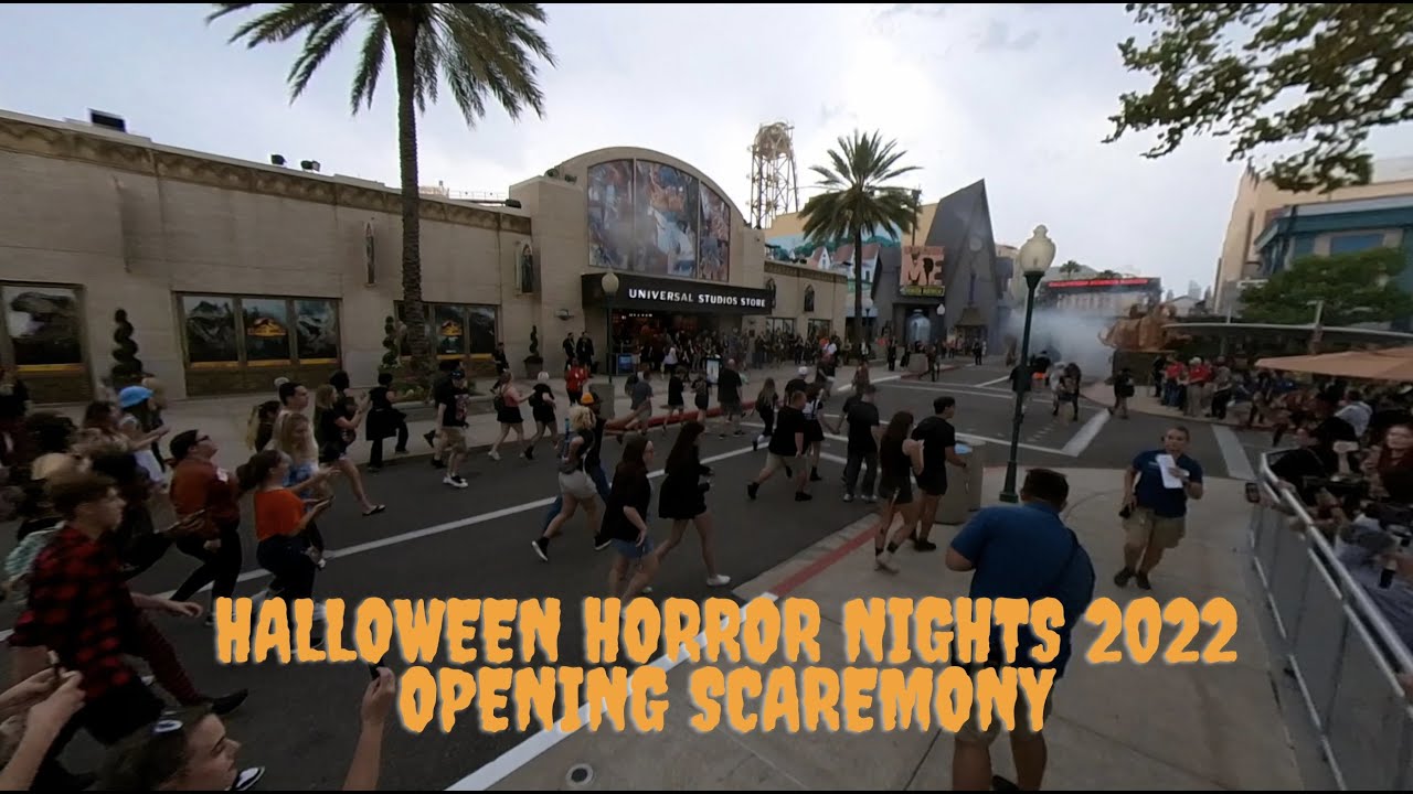 2022 Halloween Horror Nights opening scaremony/The Pumpkin Lord - YouTube