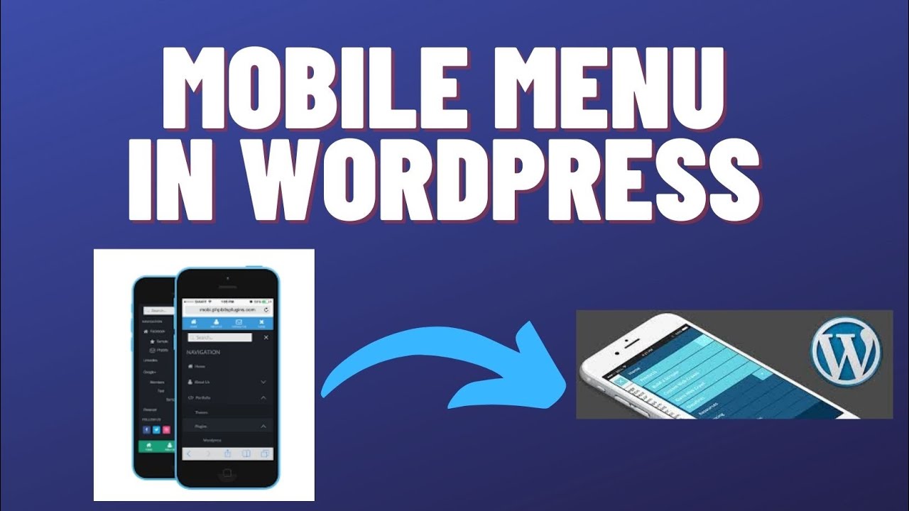 How To Make mobile menu Wordpress Free | In Hindi | 2021 - YouTube
