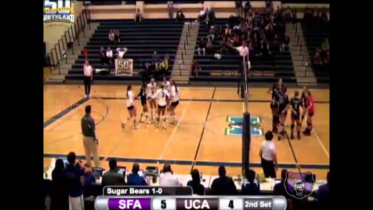 2013 Central Arkansas Volleyball: SLC First Round vs. SFA - YouTube