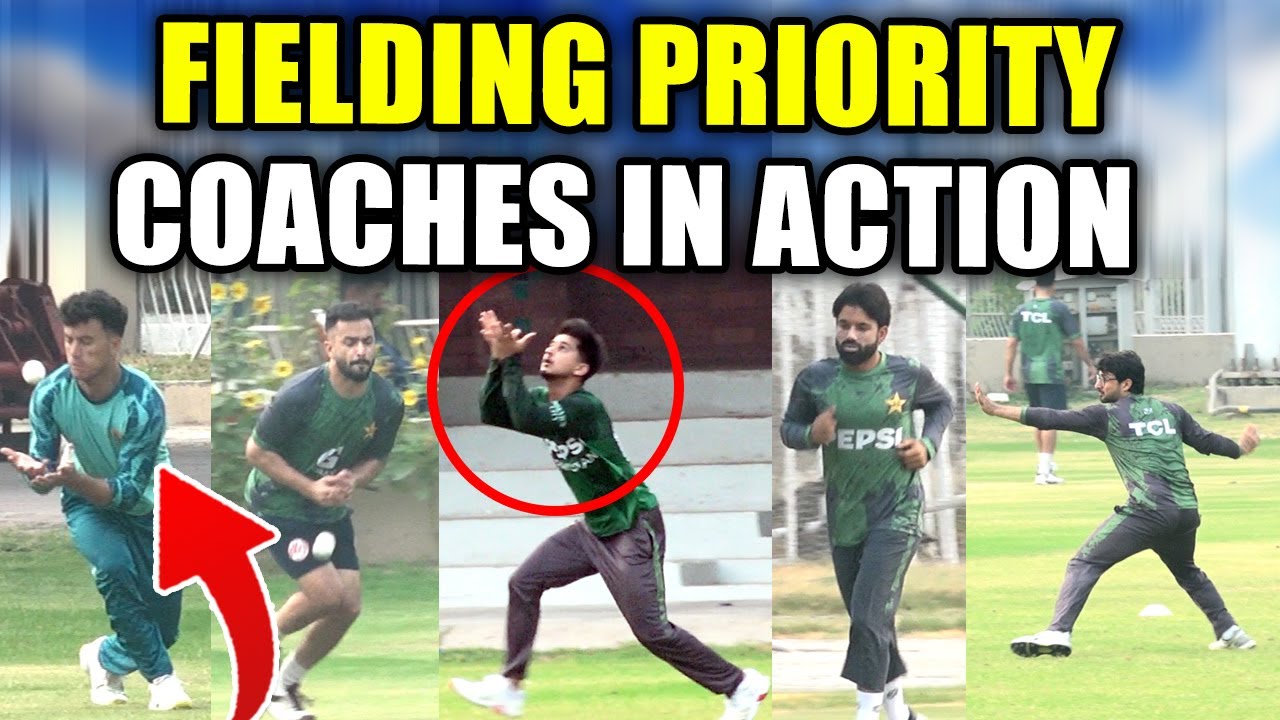Pak players full focus on fielding and catching practice in skills ...