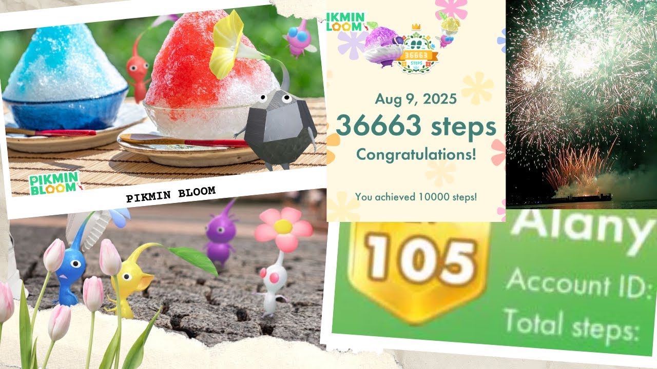 Pikmin Bloom August 2025 Community Day, Shaved Ice Decor, Level 105 ...