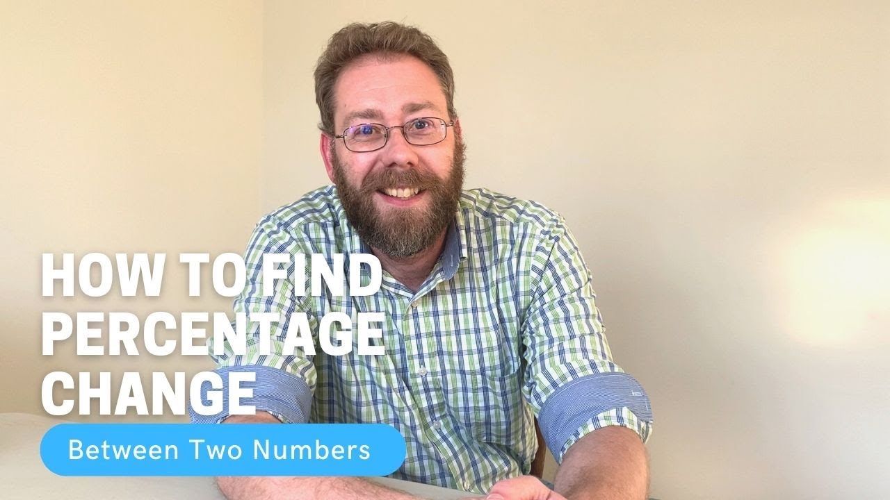 How To Find Percent Change Between Two Numbers YouTube