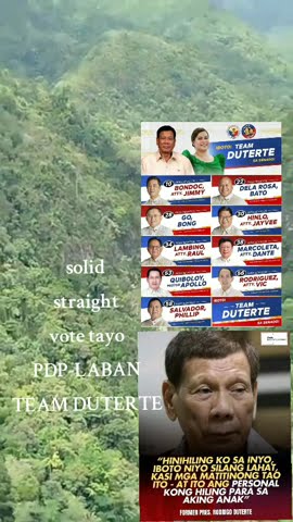 Solid Straight Vote tayo PDP-LABAN TEAM DUTERTE - YouTube