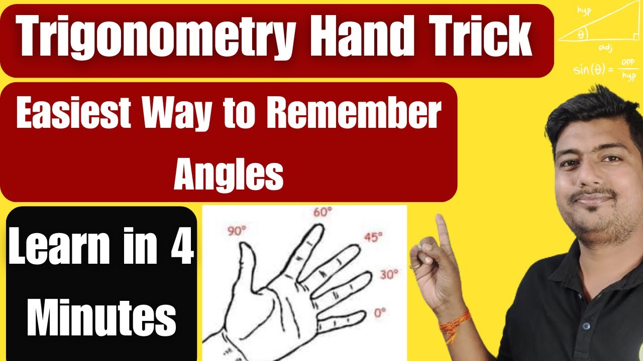 Trigonometry Hand Trick – Remember Angles in Just 4 Minutes! - YouTube
