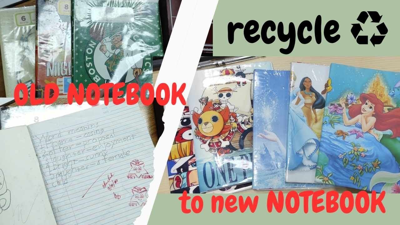 Recycle Writing Notebook Lumang Notebook Gawing Bago Youtube
