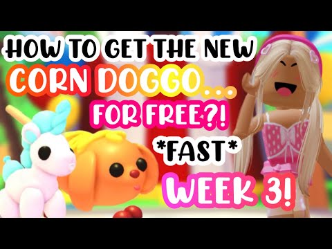 HOW TO GET THE NEW CORN DOGGO PET FOR FREE!🐶🌽*FAST!*💕🎪 #adoptmeroblox # ...