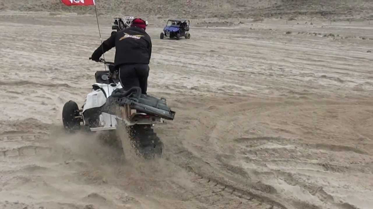 skidoo summit on sand snowmobile freeride atv - YouTube