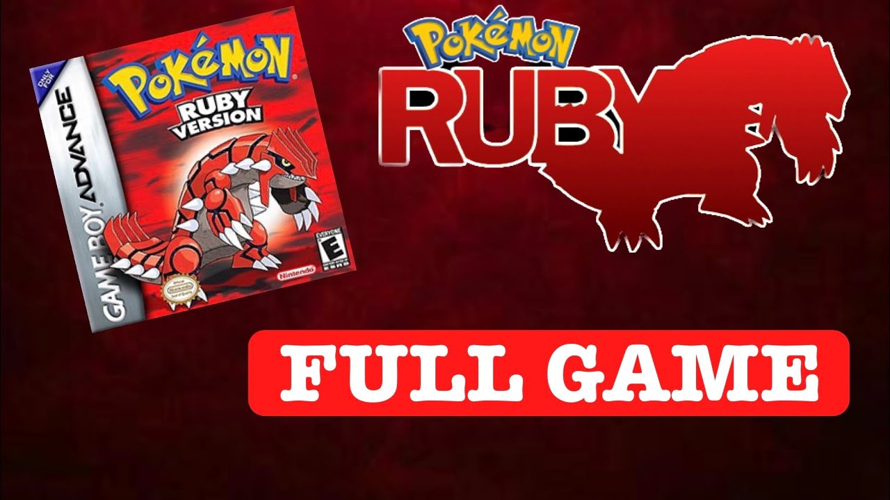 Pokémon Ruby Version [HD] - FULL GAME (GBA) - YouTube
