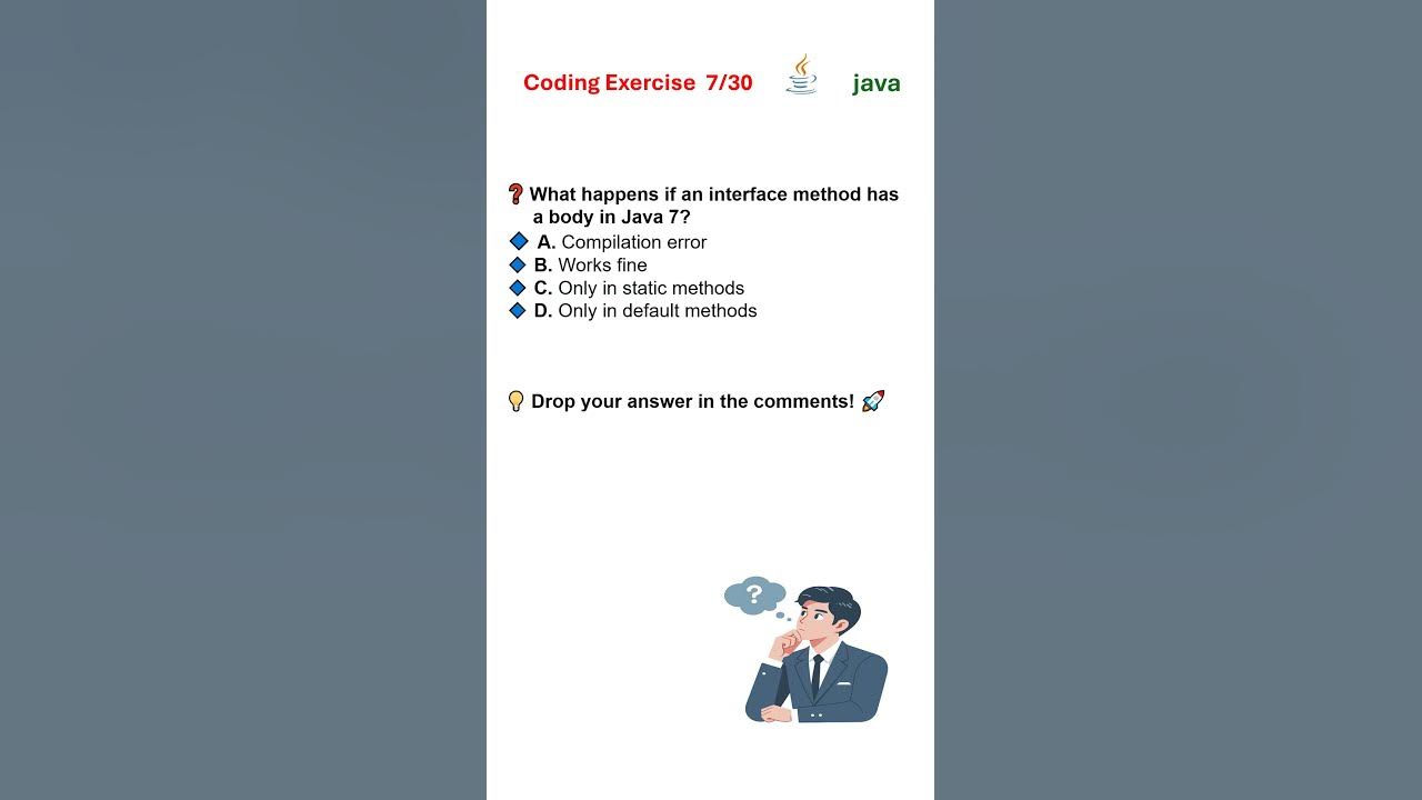Java Day 7/30 💼 Ace Your CodingInterview: #java #interviewtips #code #ezzyByte #job #shorts ...