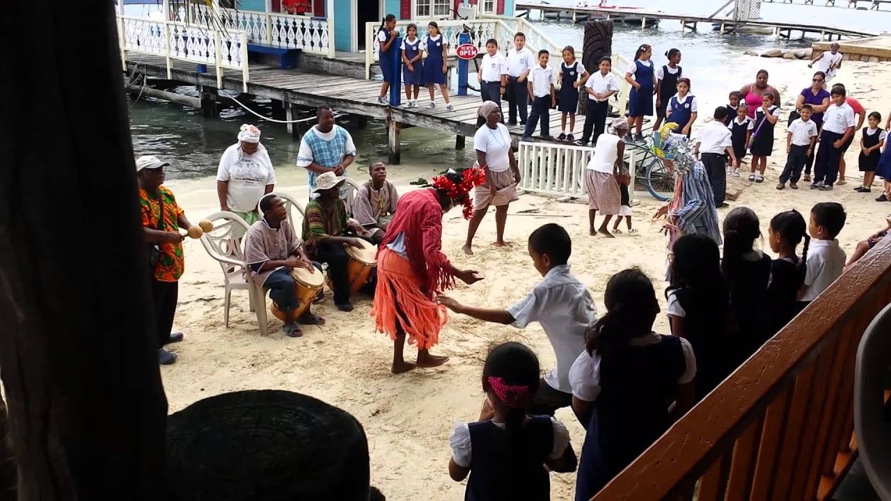 Belize Traditional dancing on the beach Belize - YouTube