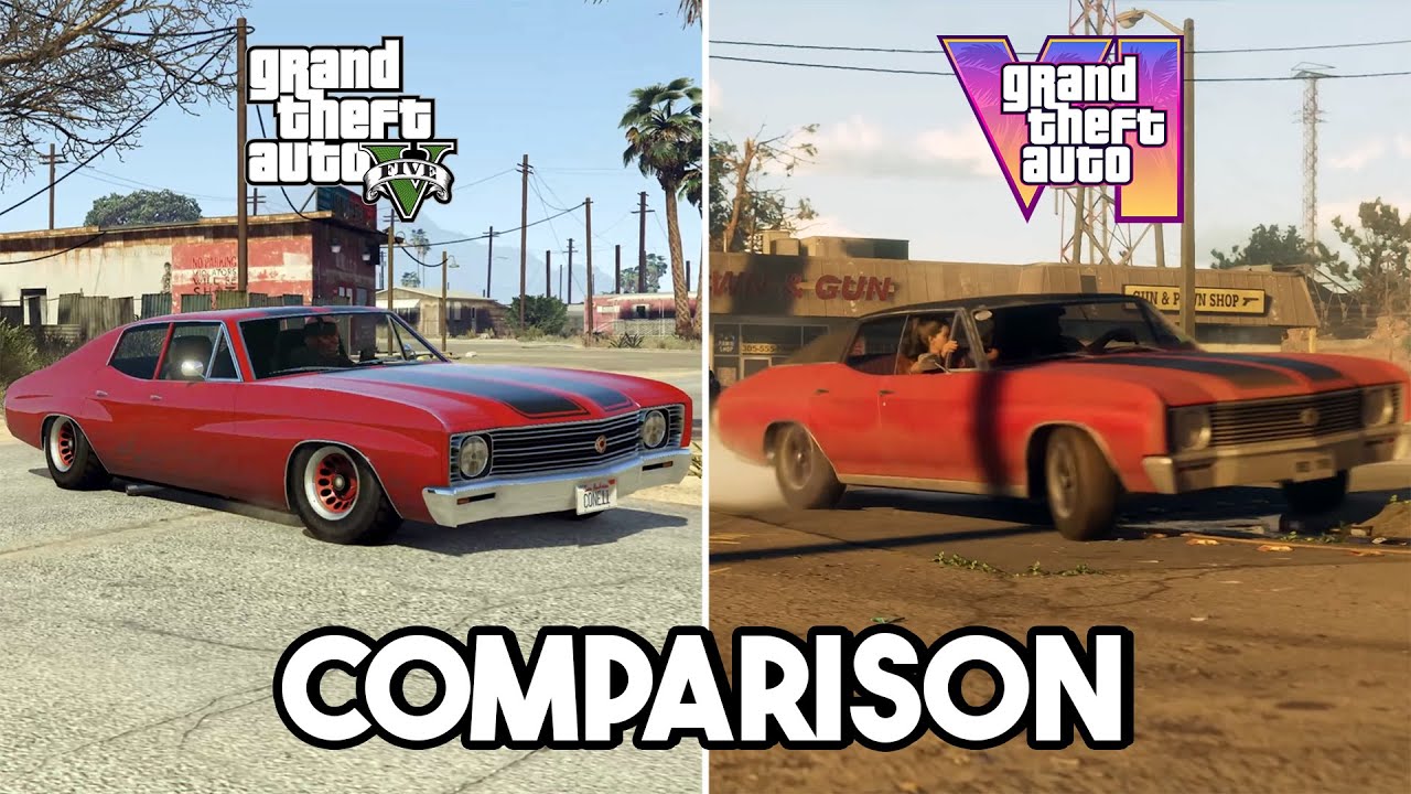 GTA VI vs. GTA V | Graphics and Details Comparison - YouTube