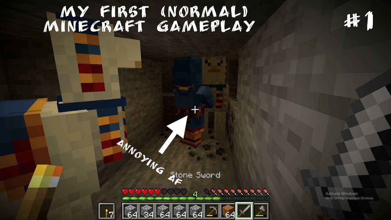My First (Normal) Minecraft Gameplay || Minecraft part 1 - YouTube
