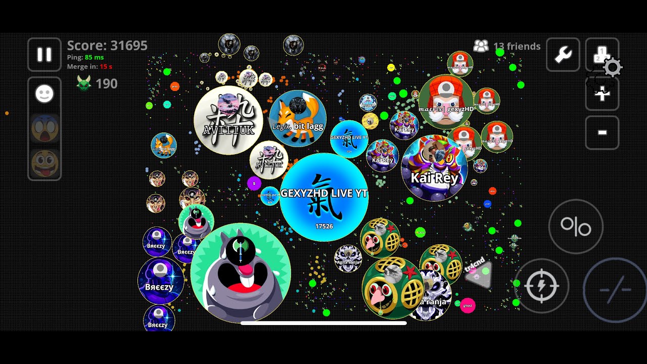 Agario Live 👺| Eu Servers🤖| Burst - classic🙈| road to 600 - YouTube