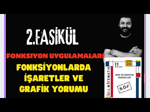 SAYFA 8-9/FONKSİYONLARDA UYGULAMALAR/FONKSİYONDA İŞARETLERİN GARFİK YORUMU
