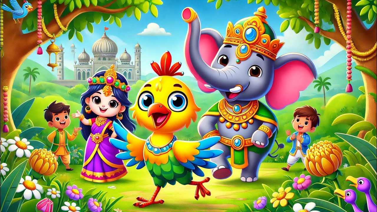 Chidiya rani gaye gana +Hathi raja bade majedar cartoon + Aalu raja ...
