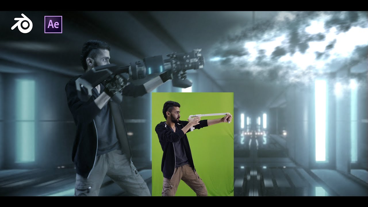 VFX Breakdown | Sci-fi Gun shot inside Blender 2.9 and after effects ...