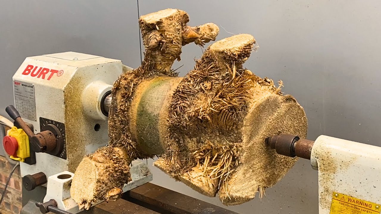 Woodturning //The Art Of Turning Forest Bamboo Roots // The Skill Of A ...