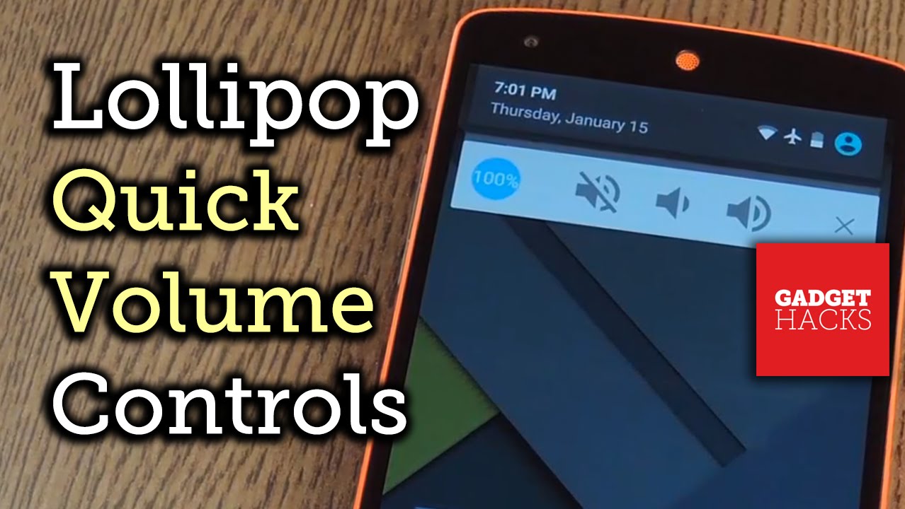 Control Media Volume Directly from Your Notification Tray on Lollipop [How-To] - YouTube