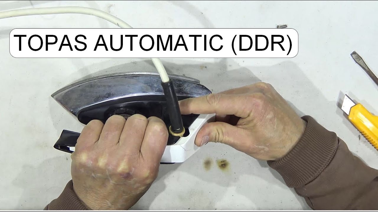 TOPAS AUTOMATIC (DDR) RETRO IRON DISASSEMBLE - YouTube