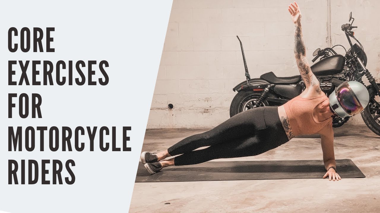 Core Exercises for Motorcycle Riders | Female Rider in California - YouTube