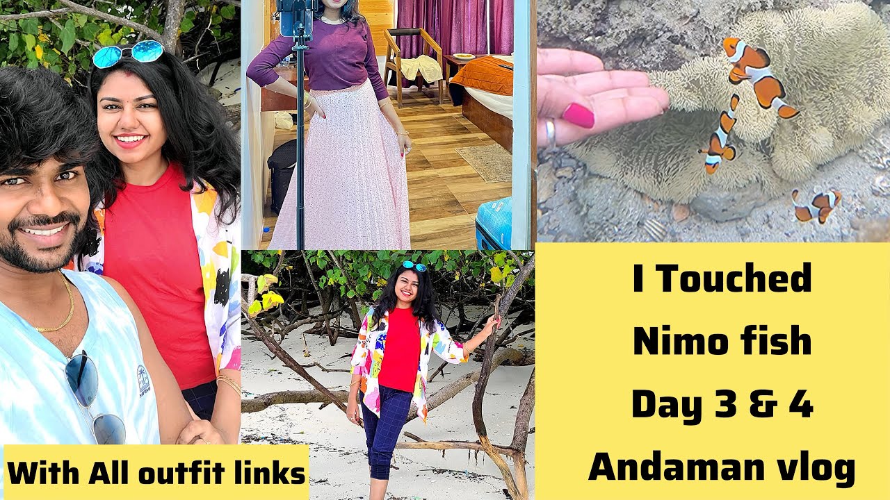Vlog - Day 3 & 4 of Andaman vlog | Nimo fish | All Outfit links - YouTube
