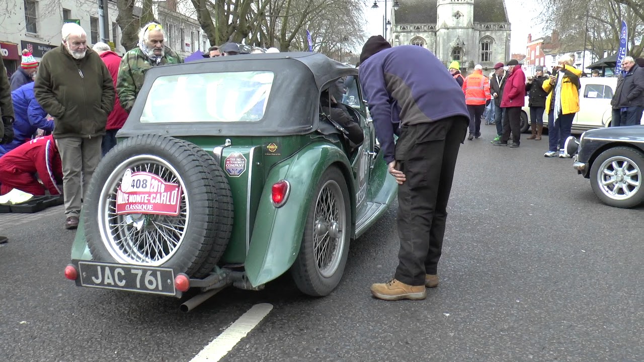 MG TC on the Monte Carlo Rally at the Banbury Passage Control 2018 ...
