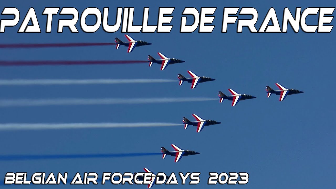 4Kᵁᴴᴰ Patrouille De France 70 Ans .Belgian Air Force BAF Days 2023 ...
