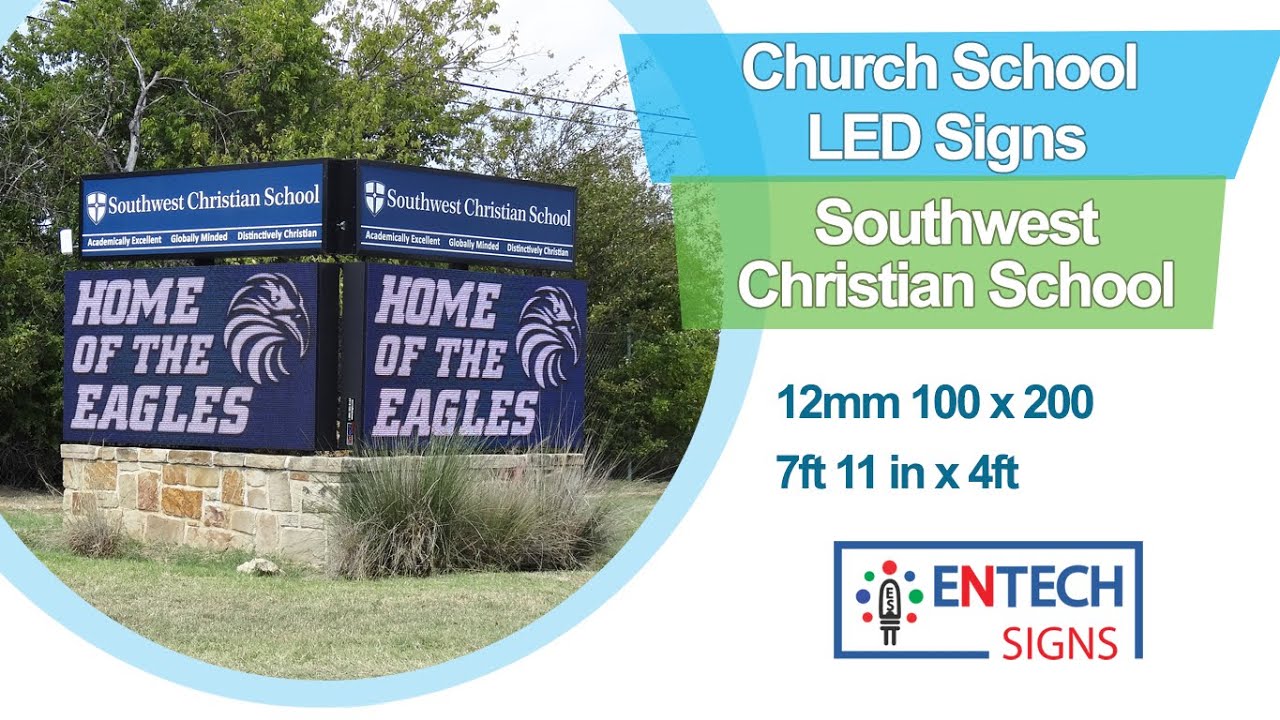 School Church LED Signs | Advertise Special Events! | 12MM LED Marquee ...
