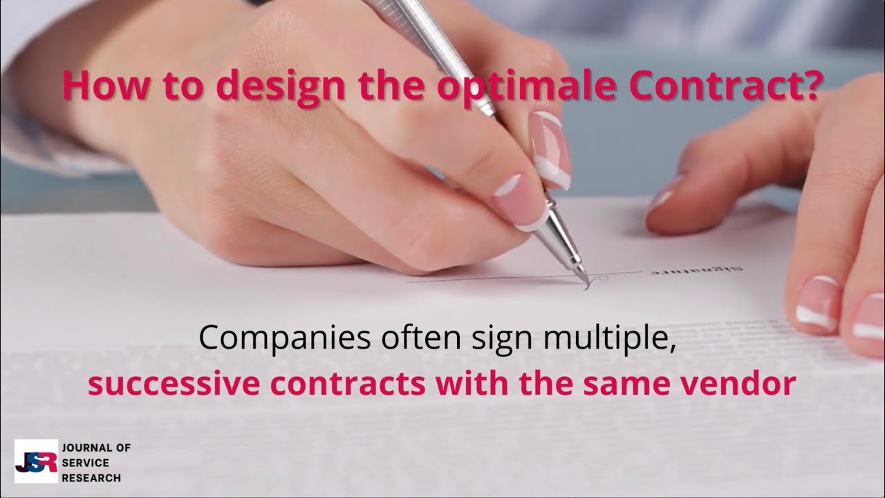 How to design the optimale contract? - YouTube