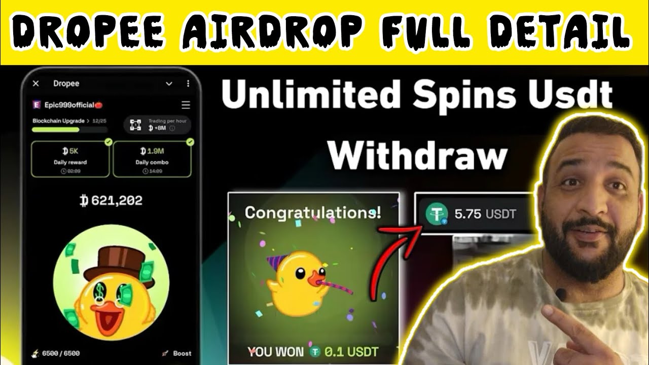 Dropee Airdrop Listing || Dropee Airdrop Wallet Connect || Dropee ...