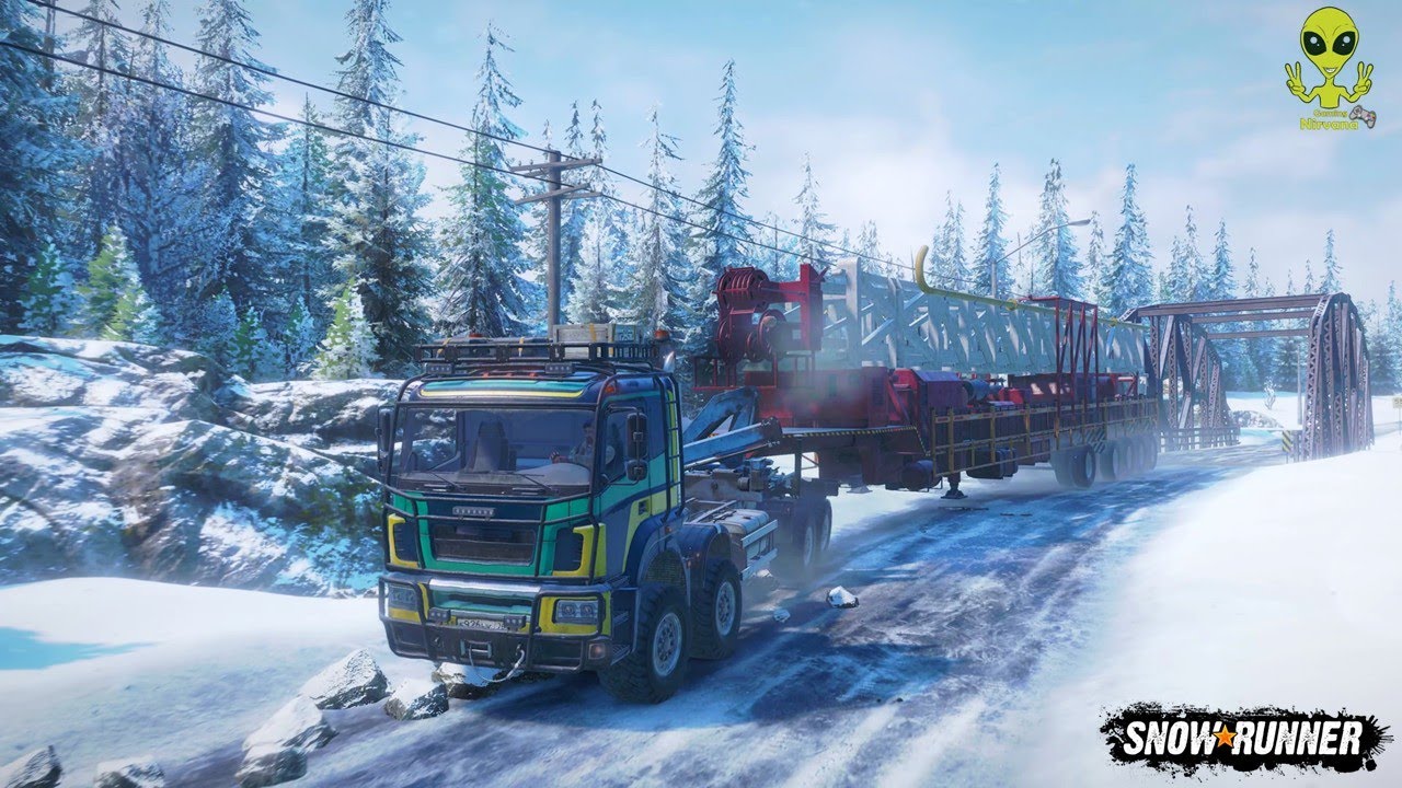 SnowRunner Gameplay: Floating Drill with AZOV 67096 "Atom" - YouTube