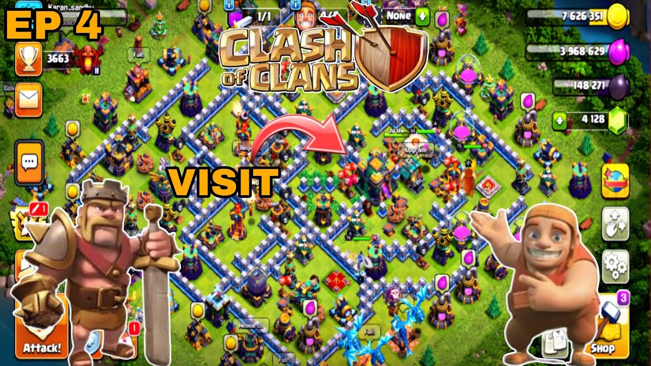 I VISIT MY 3 YEARS OLD COC BASE | CLASH OF CLANS EP 4 - YouTube