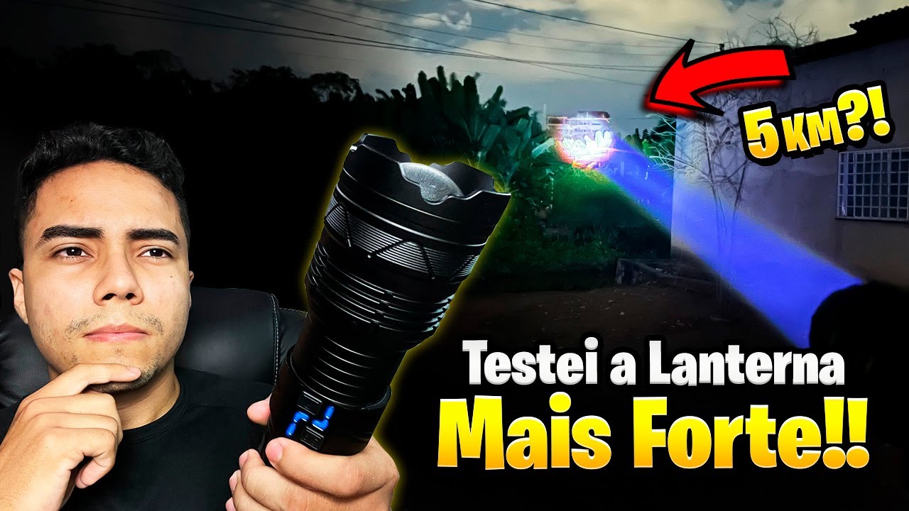 Testei a Lanterna Laser Mais FORTE do Mundo - É INACREDITÁVEL! - YouTube