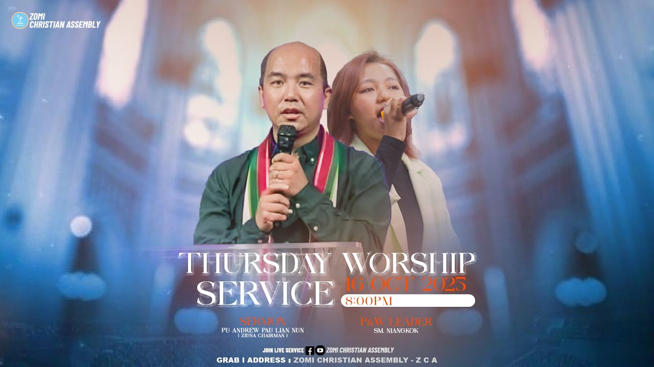 Sermon: Pu Andrew Pau Lian Nun ( ZIUSA Chairman ) Thursday Worship ...