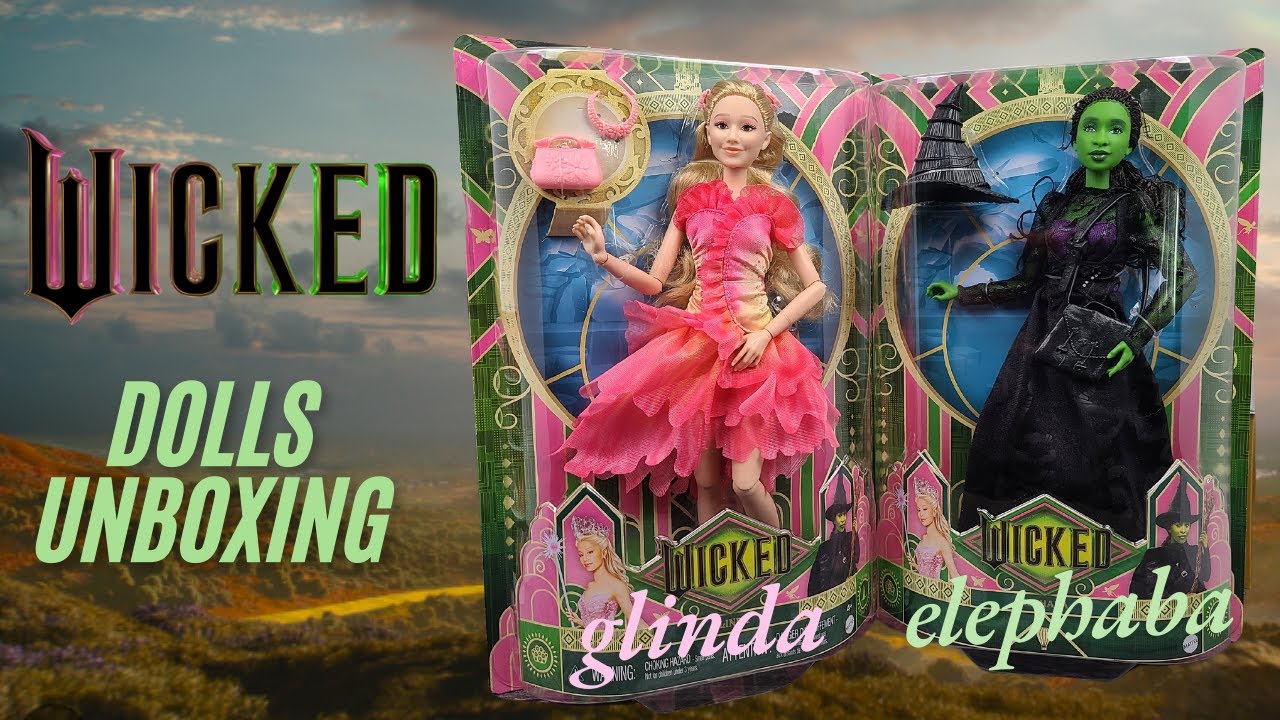Unboxing Glinda and Elphaba Wicked Movie Dolls #wicked - YouTube