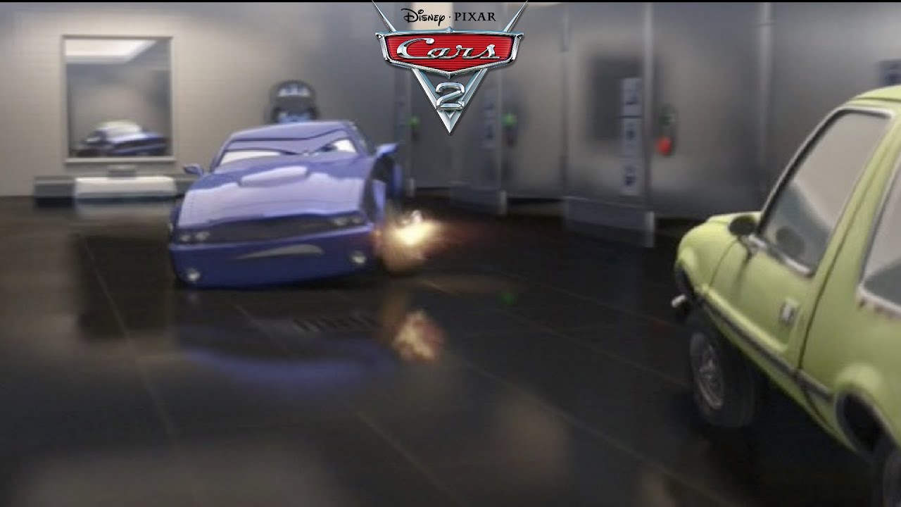 Cars 2 Bathroom Fight with Video Game Music - YouTube