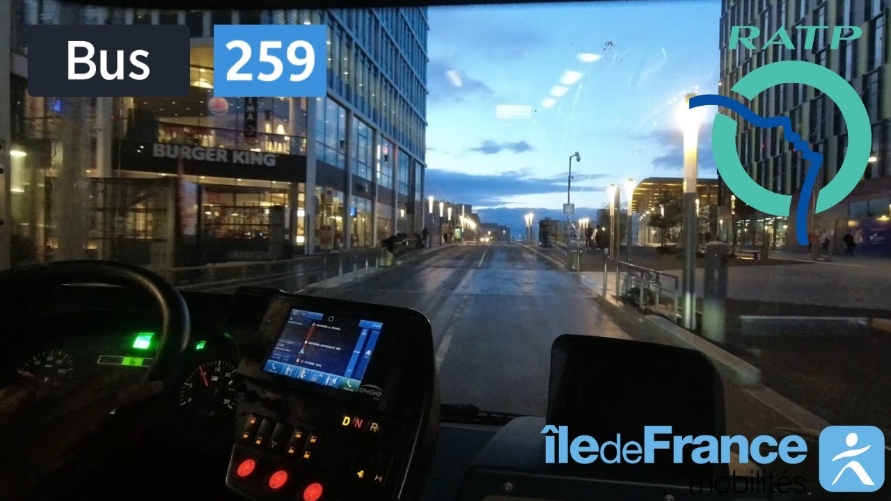 Bus 259 RATP | Rueil Ville - Nanterre Anatole France - 4K - YouTube