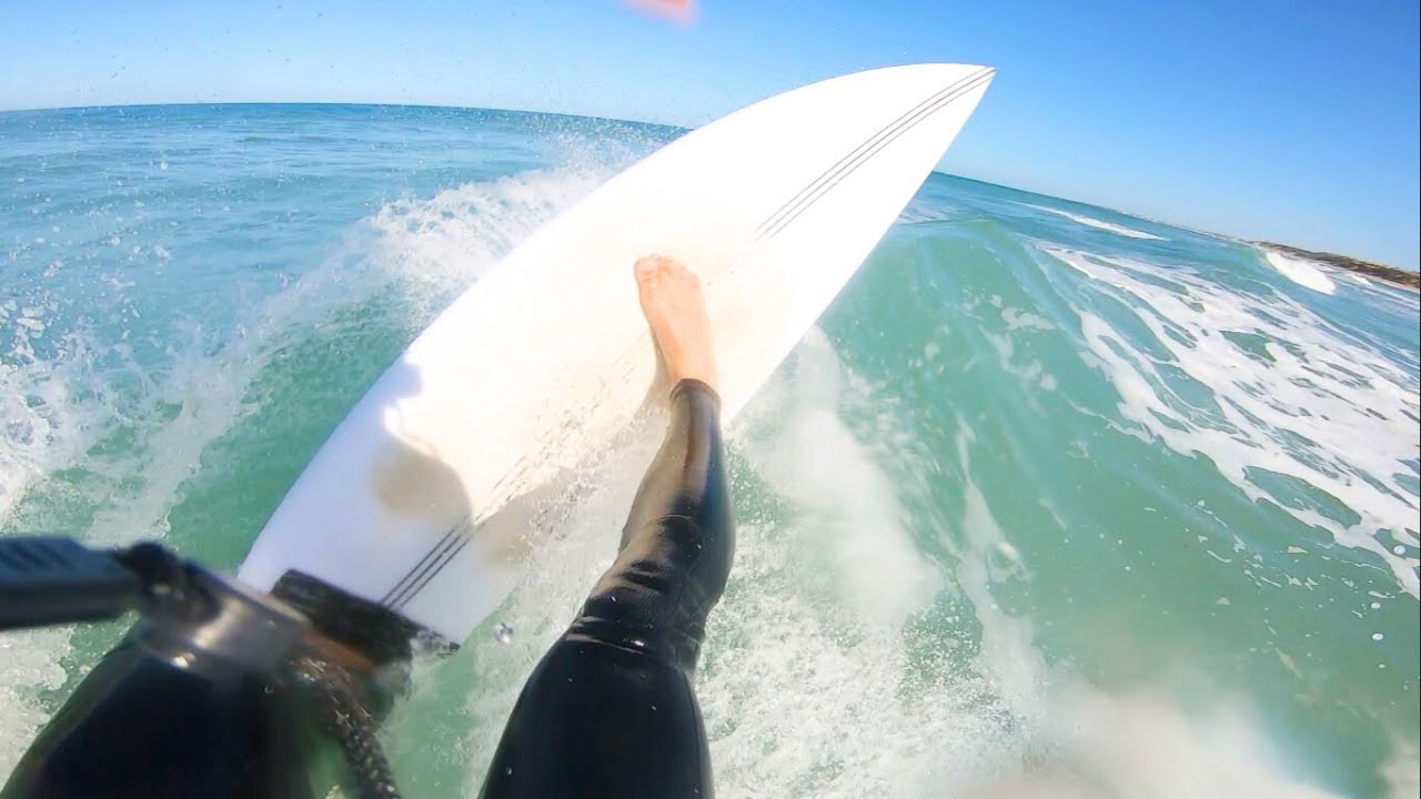 SURFING 1-FOOT WAVES | POV - YouTube
