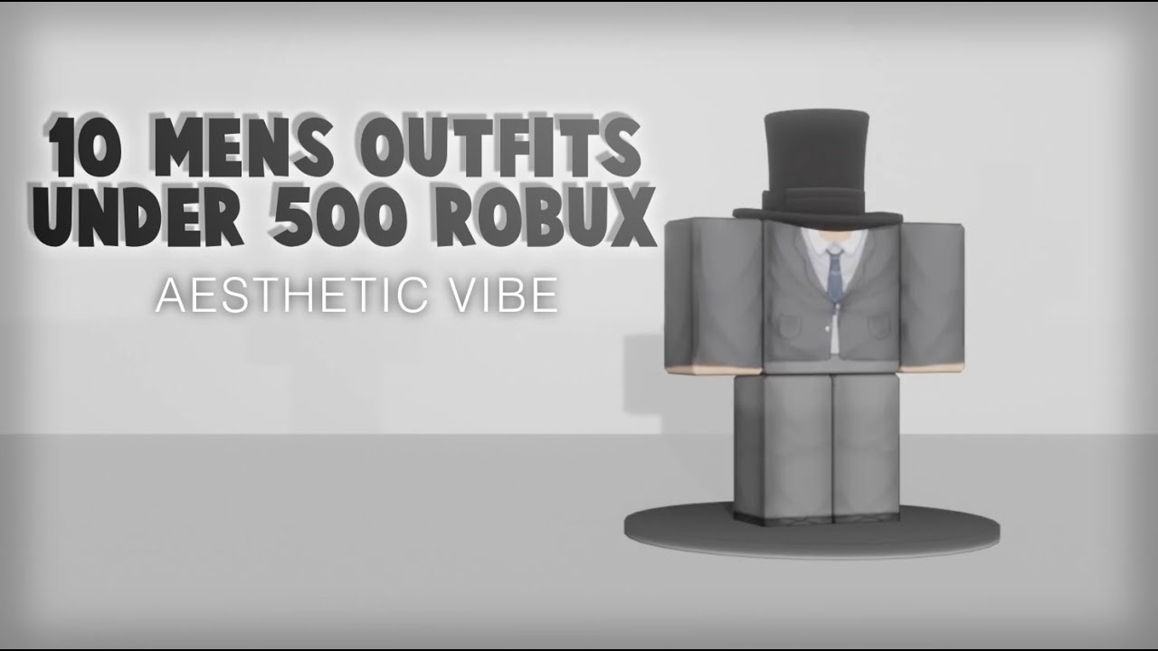 10 Roblox Men Outfits under 500 Robux - YouTube