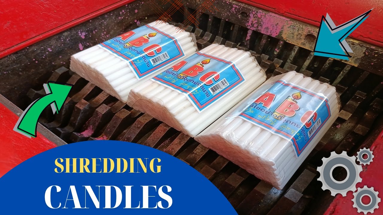 ABC Candles vs Fast Shredder Machine - YouTube