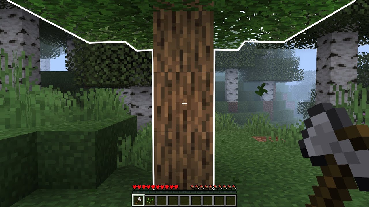 How to mine wood tutorial - YouTube