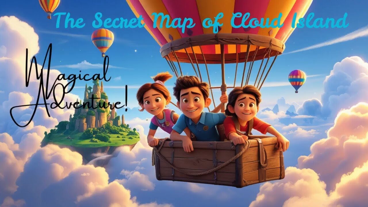 The Secret Map of Cloud Island | A Magical Adventure Story for Kids ...