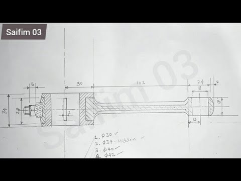 Top View of Connecting Rod, Full Sectional View, #saifim - YouTube