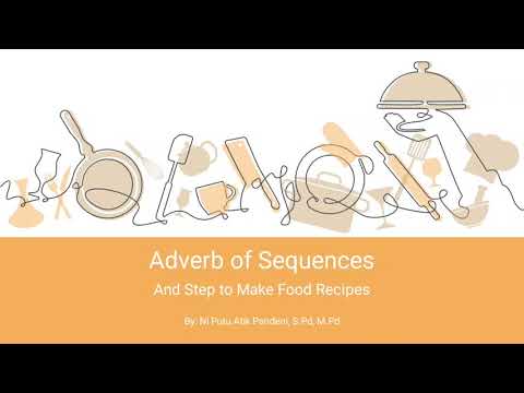 Sequence adverbs and how to make a recipe - YouTube