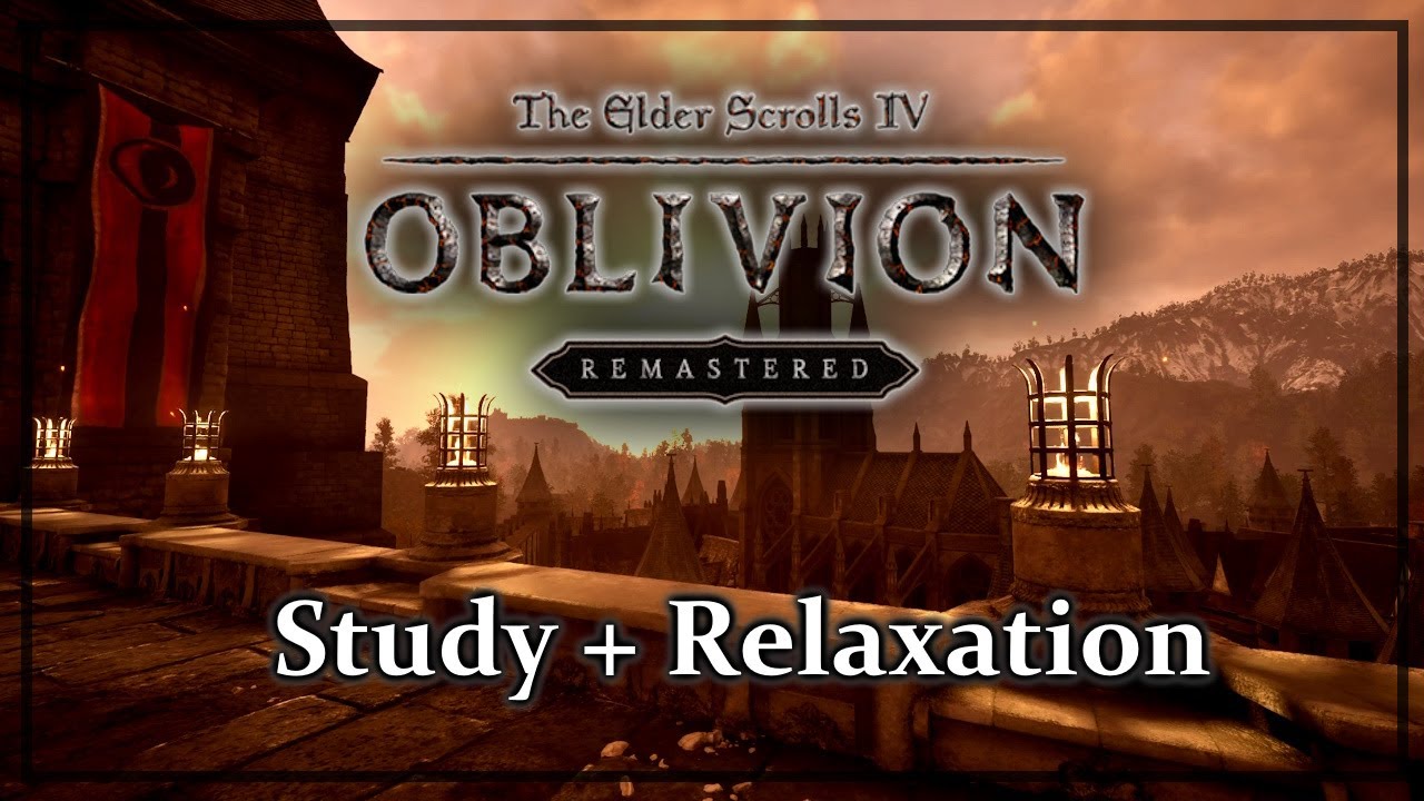 Fall Asleep In Oblivion Remastered | 6 Hours Of Calm Sunset Ambience ...