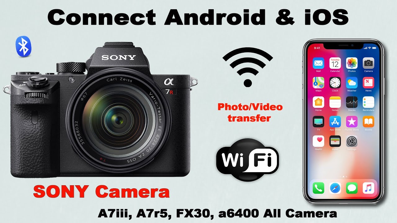 SONY Camera Wi-Fi Connect with Android and iOS Smartphone 📱 || Sony ...