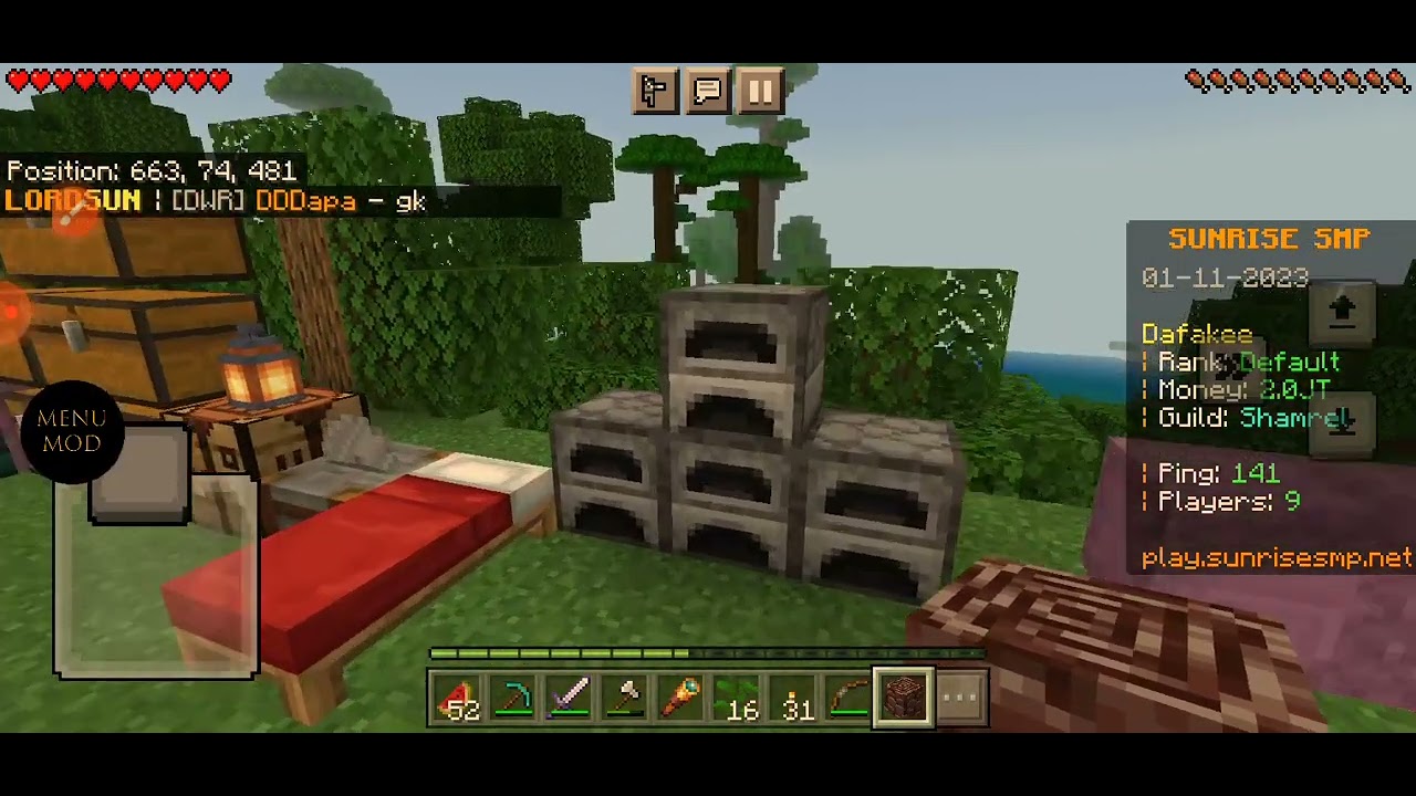 main Minecraft server sunrise smp - YouTube