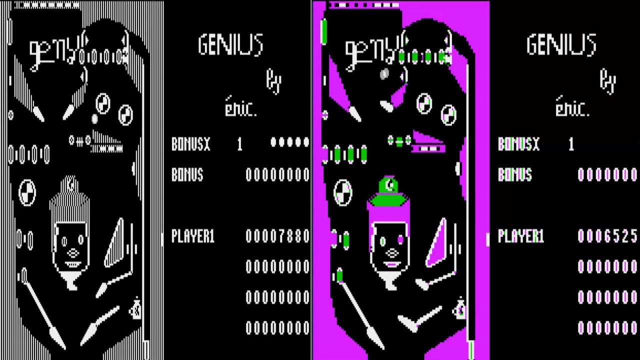 ATARI 8BIT XL XE Genius By Éric Eric PCS Pinball Construction Set ...